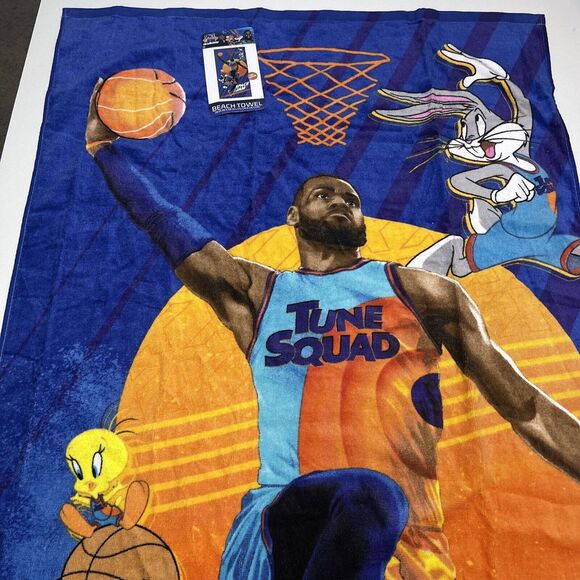Eva Franco | Bath | Space Jam Tune Squad Lebron James Beach Towel New ...
